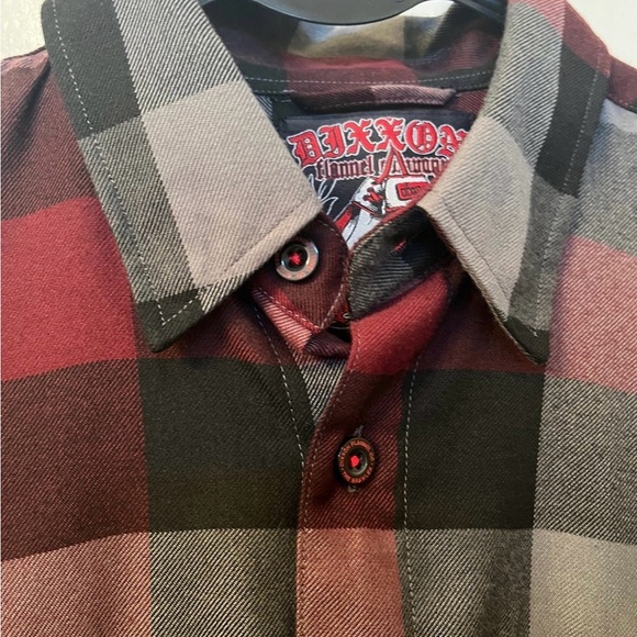 Dixon | Shirts | Dixxon Red And Black Plaid Flannel Shirt | Poshmark